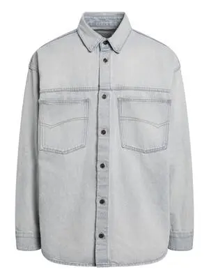 Balenciaga Light Cotton Denim Shirt - Blue