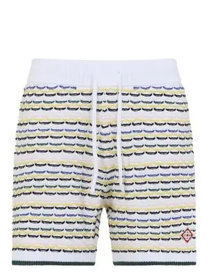 Casablanca Tuck Stitch Bermuda Shorts - Multicolor