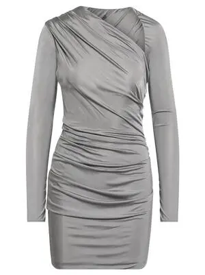 Attico Draped Mini Dress - Gray