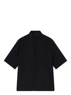 Fendi Ff Jacquard Linen Shirt - Black