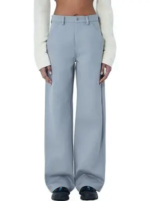 RIER Riers Wide-leg Tailored Trousers - Gray