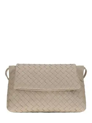 Bottega Veneta Intrecciato Woven Leather Shoulder Bag - Multicolor