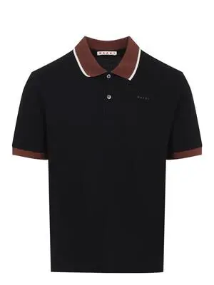 Marni Cotton Polo - Black