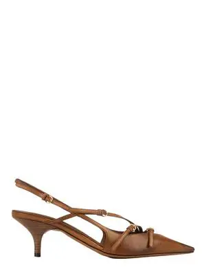 Miu Miu Slingback Kitten Heel Pumps - Multicolor