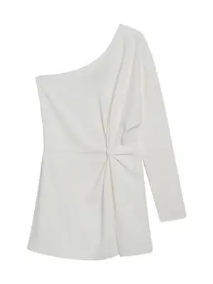Valentino Garavani One-shoulder Couture Cady Top - White