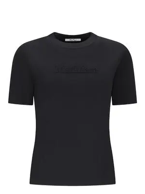 Max Mara Embossed Logo Cotton T-shirt - Multicolor