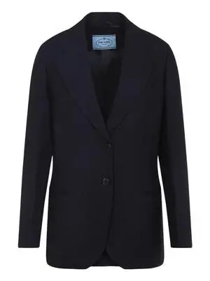 Prada Single-breasted Herringbone Jacket - Multicolor