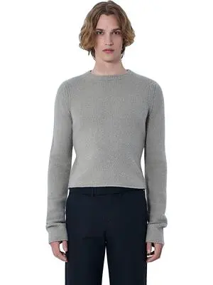 RIER Rire Textured Knit Wool Sweater - Gray