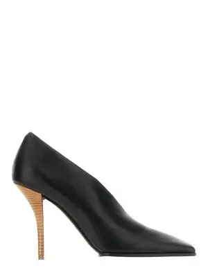 Alaïa ALAIA Black Leather Pointed Toe Stiletto Pumps Multicolor