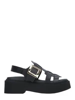 ROGER VIVIER Viv Rangers Leather Sandals - Multicolor