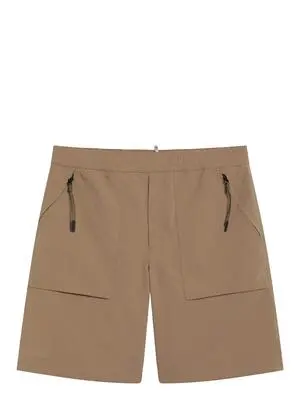 Moncler Technical Froisse Bermuda Shorts - Cream