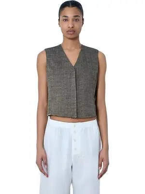 Our Legacy V-neck Sleeveless Waistcoat - Brown