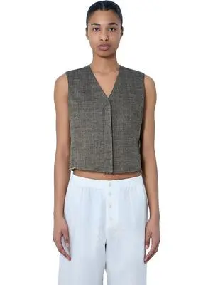 Our Legacy V-neck Sleeveless Waistcoat - Brown