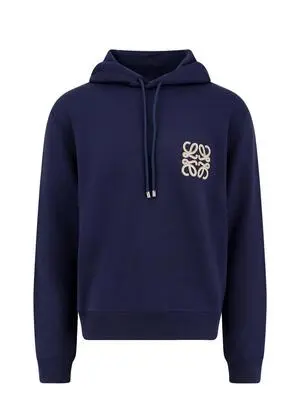 Loewe Cotton Sweatshirt With Anagram Logo Embroidery - Multicolor