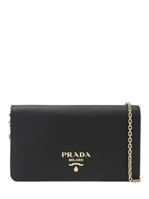 Prada Saffiano Leather Mini Bag - Black