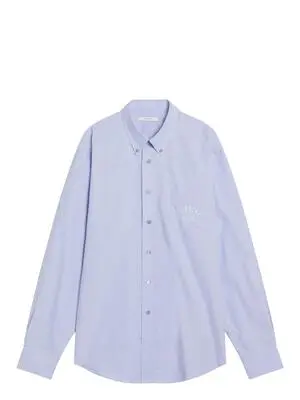 Givenchy Light Button-down Shirt In Cotton - Blue