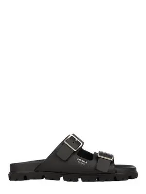 Prada Buckled Slide Sandals - Multicolor