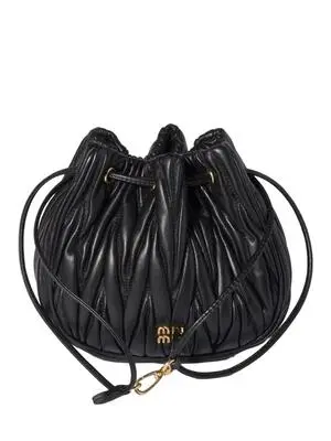 MIU MIU Miu Miu Matelassé Drawstring Mini Bag