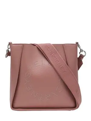 Stella McCartney Stella McCartney Logo Perforated Crossbody Bag Pink
