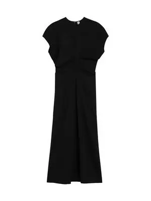 TOTEME Wool Midi Dress - Black