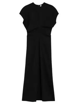 TOTEME Wool Midi Dress - Black