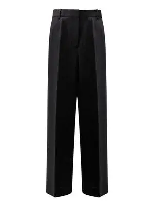 TOTEME Viscose And Wool Trousers - Black