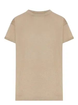 Brunello Cucinelli Cashmere And Silk Lurex T-shirt - Multicolor