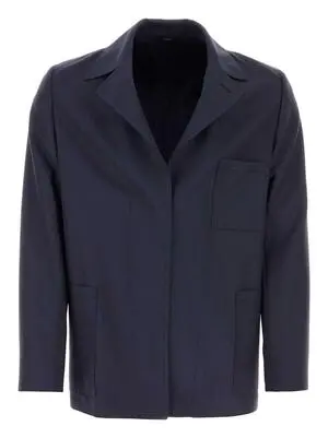 Fendi Virgin Wool Blazer - Blue