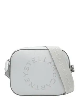 Stella McCartney Stella McCartney Camera Bag With Logo And Shoulder Strap Gray