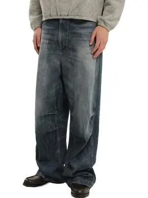 1989 STUDIO Old Mastiff Denim Wide Leg Pants - Blue