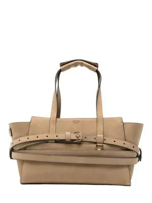 Moschino Tie Detailed Leather Handbag - Multicolor