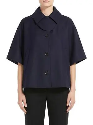 Max Mara Max Mara Cape Coat Blue