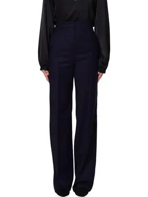 Max Mara Tailored Pinstriped Trousers - Blue