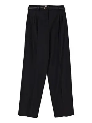 Max Mara Tailored Belted Trousers - Black