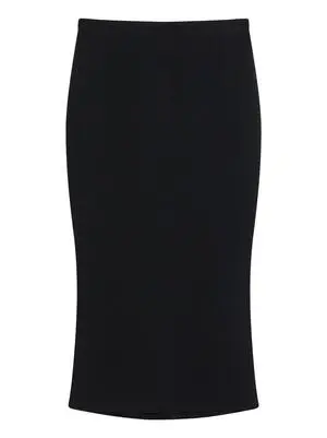 Givenchy Midi Skirt With Back Pleats - Black