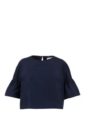 Max Mara WEEKEND MAX MARA Ruffled Sleeve Shirt Blue