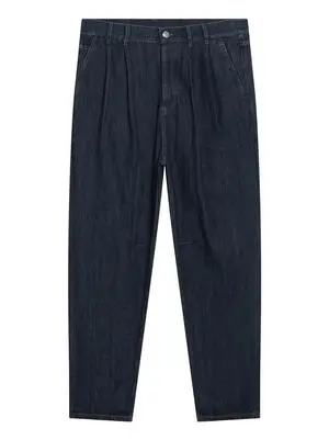 Brunello Cucinelli Pleated Slim-fit Denim Jeans - Blue
