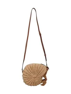 ANYA HINDMARCH Woven Raffia Cross Body Bag - Multicolor