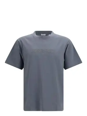 Burberry Cotton Logo T-shirt - Gray