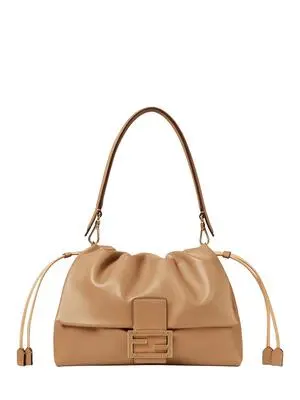 Fendi FENDI Mamma Baguette Large Leather Shoulder Bag Multicolor