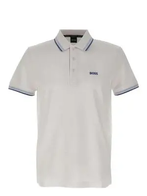 BOSS Boss White Polo Shirts Men