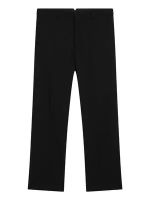 Ami Wool Gabardine Trousers - Black