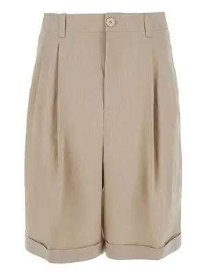 Jacquemus Le Short Pastro Linen Blend Shorts - Multicolor