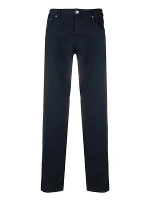 Brunello Cucinelli Straight Leg Stretch-cotton Denim Jeans - Multicolor
