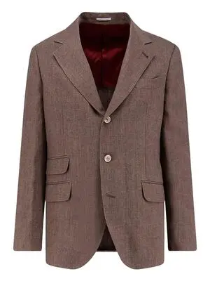 Brunello Cucinelli Linen Blazer - Multicolor