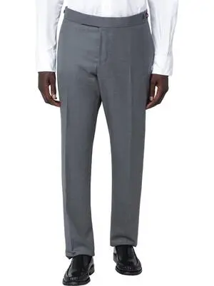 Thom Browne Grey Wool Trousers - Gray