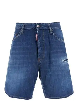 Dsquared2 Denim Shorts With Five-pocket Details - Multicolor