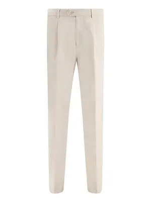 Brunello Cucinelli Cotton Trousers - Multicolor