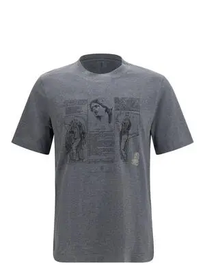 Brunello Cucinelli Brunello Cucinelli Men Cotton Printed T-Shirt Gray