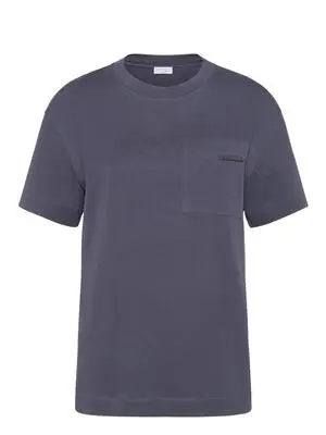 Brunello Cucinelli Cotton Jersey T-shirt With Pocket Detail - Multicolor